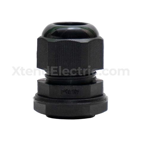 เคเบิ้ลแกรนด์ Cable Glands Pg 16 สีดำ Xtend Electric
