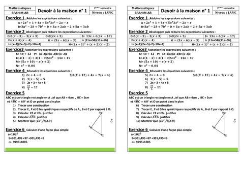Devoir 1 Modèle 8 Mathématiques 1ac Semestre 2 Alloschool