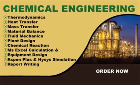 assist you in chemical engineering projects by benjaminjack903 fiverr