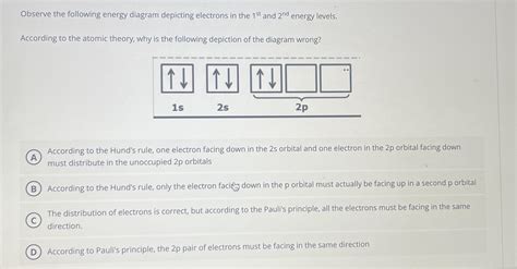 Solved Observe The Following Energy Diagram Depicting Chegg