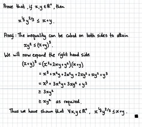 Is This A Correct Proof Of This Inequality R Askmath