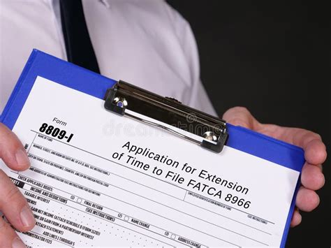 Form 8809 I Application For Extension Of Time To File Fatca 8966 Stock