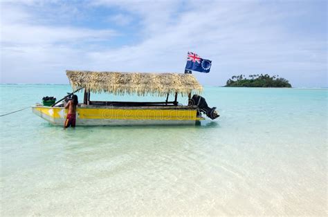 Laguna De Muri En El Cocinero Islands De Rarotonga Foto De Archivo