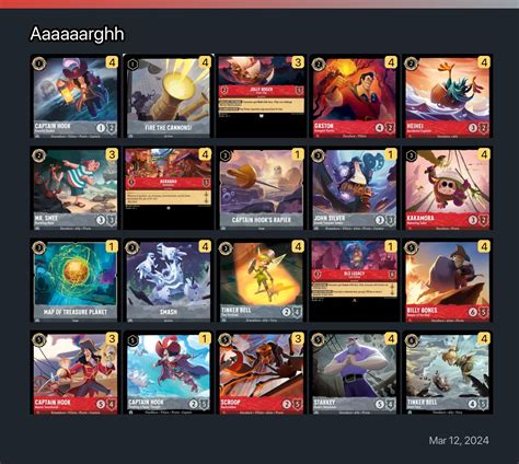 Aaaaaarghh Lorcana Deck • Lorcanagg