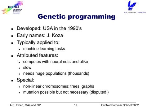 Ppt Brief Introduction To Genetic Algorithms And Genetic Programming