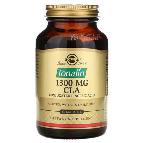 Solgar, Tonalin CLA, 1,300 mg, 60 Softgels - iHerb