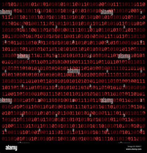 Binary Code Zero One Matrix Red Background Beautiful Banner Wallpaper Stock Photo Alamy