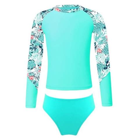 Iiniim Enfant Fille Maillot De Bain 2 Pièces Tankini Anti Uv Haut De