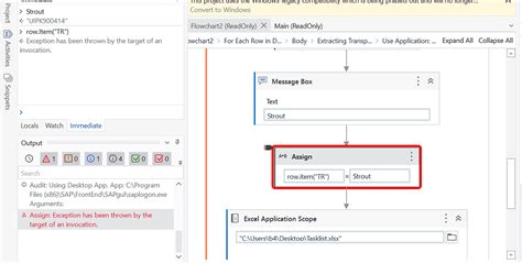 Issue In Assign Exception Has Been Thrown By The Target Of An