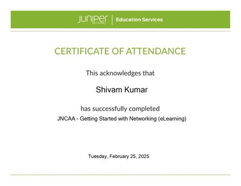 junipernetworks jncaa networking elearning techskills… shivam kumar