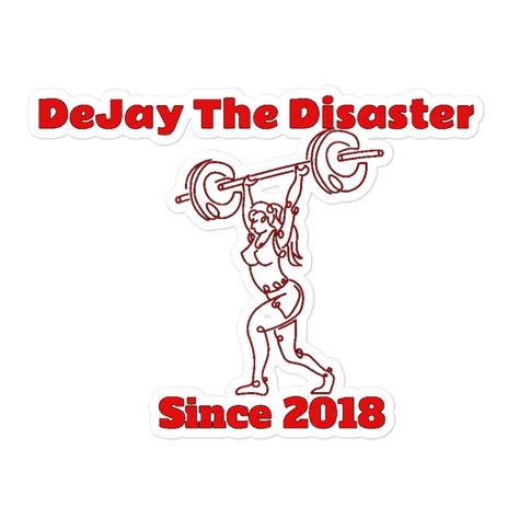 Dejay The Disaster “dejay” Bubble Free Stickers Brainbuster Tees