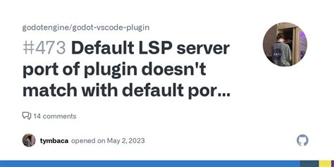 Default Lsp Server Port Of Plugin Doesnt Match With Default Port Of