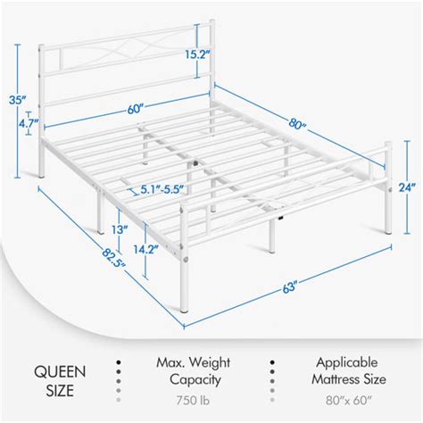 Lark Manor Anelis Metal Bed Frame Platform Bed Mattress Foundation With
