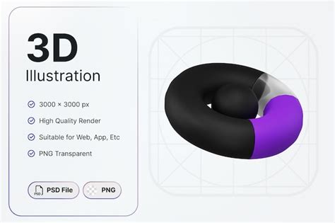 Premium Psd 3d Render Circle Chart Concept Modern Design