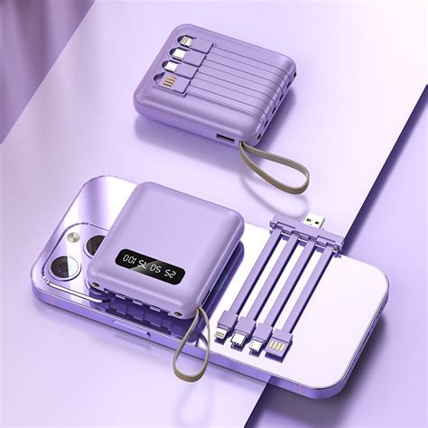 大容量20000mah行動電源 最新款自帶線 升級可拆 迷你便攜 行動電源 快充 行充 移動電源 手電筒 台灣公司發貨 蝦皮購物