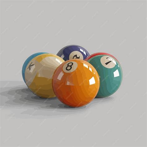 Bolas De Billar Vector Premium