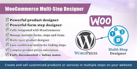 WooCommerce Multi Step Designer Wordpress Plugins