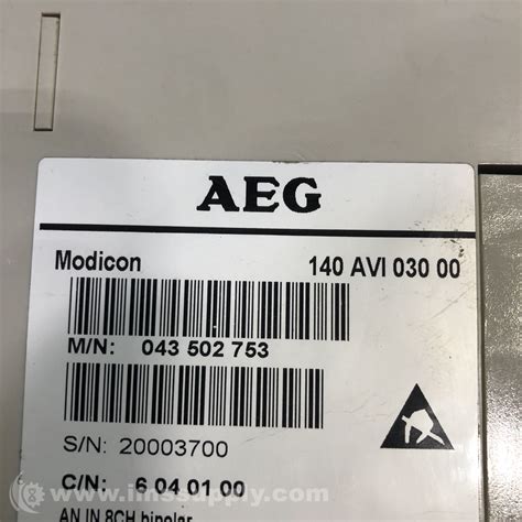 Modicon AVI Analog Input Module IMS Supply