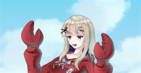 バーチャルyoutuber 🦀 Kou「幸」のイラスト Pixiv