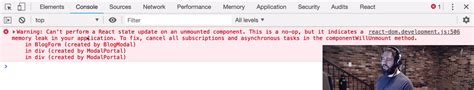 fixing set state on an unmounted component warning in react