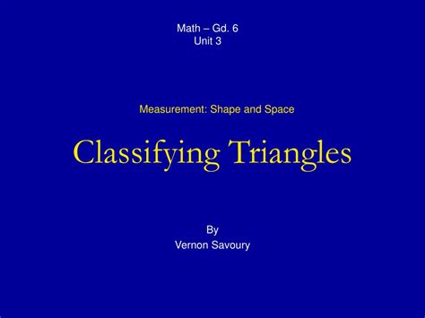 PPT Classifying Triangles PowerPoint Presentation Free Download ID 756956