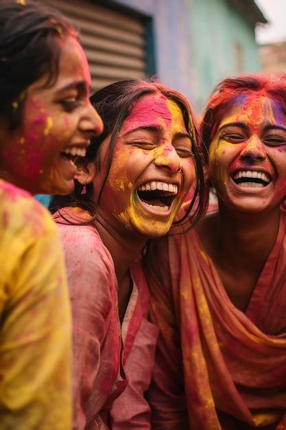 Premium Ai Image A Candid Moment Of Indian Friends Laughing And