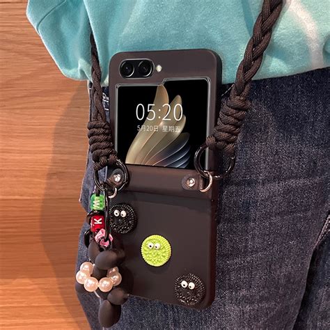 모이닷컴 갤럭시 Z플립6 Z플립5 Z플립4 강아지 비즈 키링 목걸이 힌지보호 하드 제트플립 지플립 6 5 4 케이스