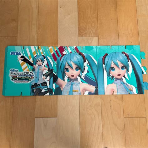 【全体的に状態が悪い】アーケードゲーム 初音ミク Sega Vocaloid Project Diva Arcade 販促用 パネル② 非売品