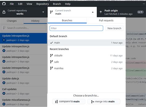 Commit Searchability And Navigation · Issue 7022 · Desktopdesktop