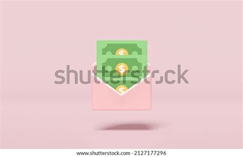 분홍색 배경 위에 분리된 열린 봉투가 스톡 일러스트 2127177296 Shutterstock