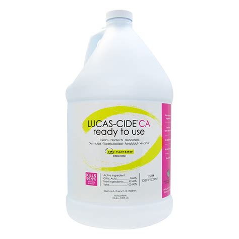 Lucas Cide Ca Ready To Use Biodegradable Disinfectant On Sale