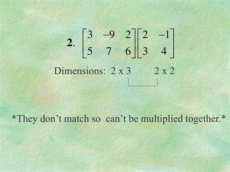 PPT Multiplying Matrices PowerPoint Presentation Free Download ID 7010194