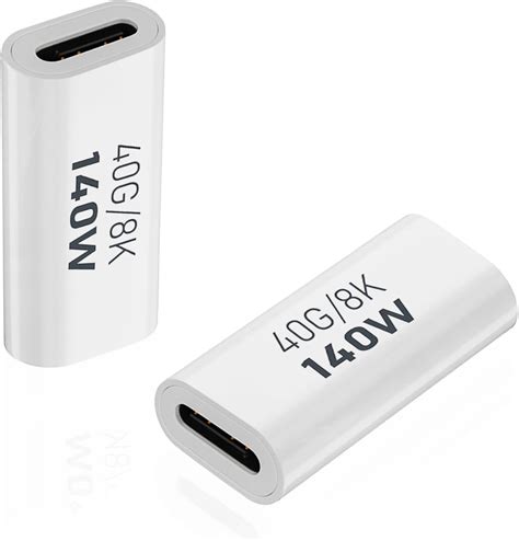 Cellularize Usb C Coupler Female To Female Adapter 2 Pack 40gbps 240w Type C