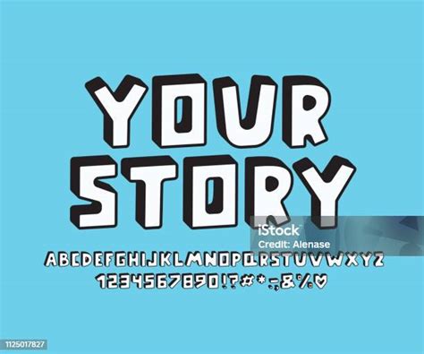 레트로 알파벳 3d 디자인입니다 벡터 문자 숫자 및 문장 부호 손에 대한 스톡 벡터 아트 및 기타 이미지 손 알파벳 컴퓨터 글자 Istock