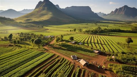 Farming Africa Agriculture Premium Ai Generated Image