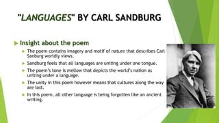 20th Century Influence To Poetry Pptx