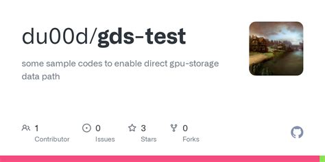 Github Du D Gds Test Some Sample Codes To Enable Direct Gpu Storage Data Path