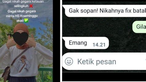 Viral Curhat Gadis H 7 Batal Nikah Karena Calon Suami Minta Hubungan