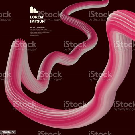 추상 3d 커브 블렌드 패턴 포스터 배경 3차원 형태에 대한 스톡 벡터 아트 및 기타 이미지 3차원 형태 가리기 곡선
