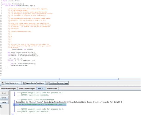Solved Iii Jgrasp Wedge Exit Code For Process Is Chegg