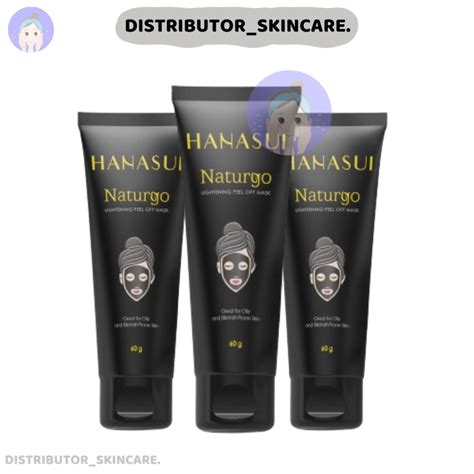 Jual Hanasui Naturgo Peel Off Mask Black Tube Shopee Indonesia