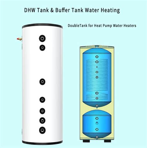 Stainless Steel Combined Dhw Tank And Buffer Tank Water Heating Heat Pump