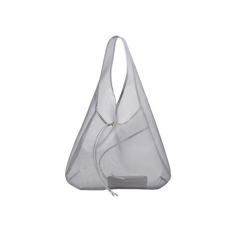 아카이브앱크 러브 바스켓 백 메쉬 실버 Archivepke Kream