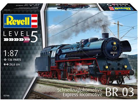 Revell Locomotive Drg Class 03 With Tender 1 87 Rvl02166 Astra