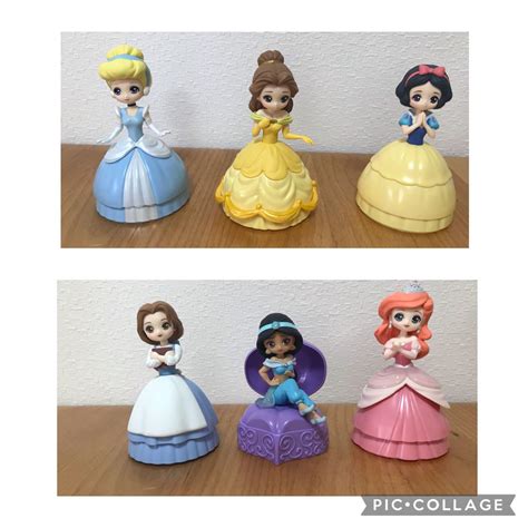 ディズニープリンセス ガチャガチャ 6種 メルカリ