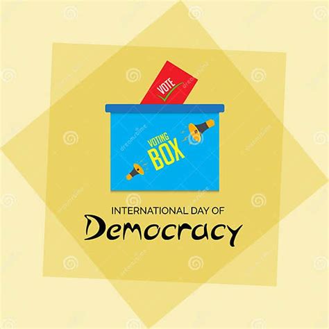 Día Internacional De La Democracia Stock De Ilustración Ilustración