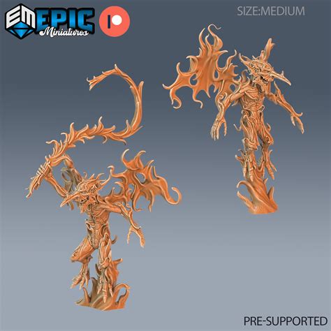🔥 Fire Mephit Set ‧ Dnd Miniature ‧ Tabletop Miniatures ‧ Gaming