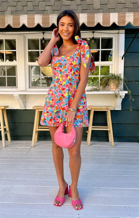 Claire Mini Dress ~ Bright Begonias Show Me Your Mumu