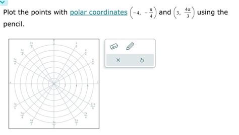 Solved Plot The Points With Polar Coordinates −4−4π And