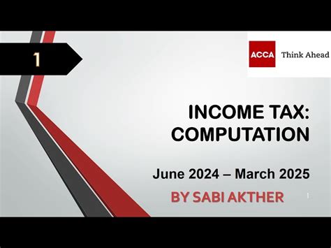 Understanding Income Tax Computation For Acca Atx Uk A Comprehensive